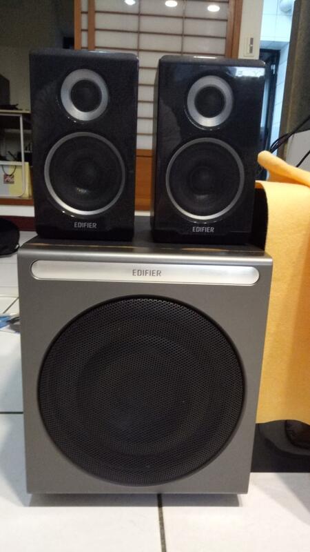 (誠可議) Edifier S530D 數位版2.1聲道喇叭 (控制面板+遙控器+主重低音+左右喇叭 皆100%正常) | 露天市集 | 全台 ...