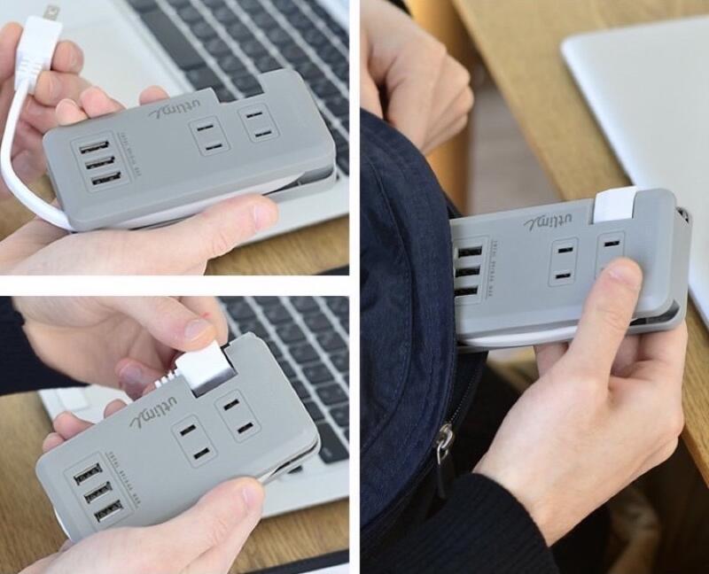 《嚮海選品🌊》日本Sonic Utlim便攜式多功能插座(2色可擇)｜usb多用途輕量充電延長線 擴充插座 | 露天市集 | 全台最大的網路購物市集