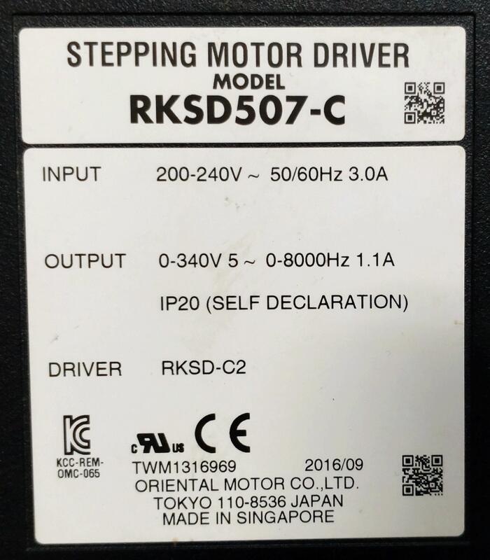 🌞已售完 二手 ORIENTAL MOTOR東方馬達RKSD507-C回路RKSD-C2步進馬達驅動器200-240V | 露天市集 | 全台 ...