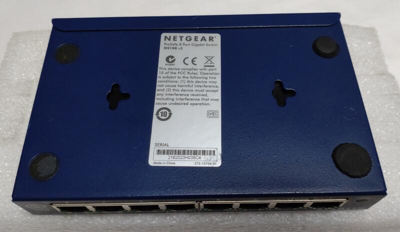 🌞二手現貨保固NETGEAR GS108 V3 8埠Gigabit金屬交換器 8個10/100/1000Mbps無附件 | 露天市集 | 全台 ...