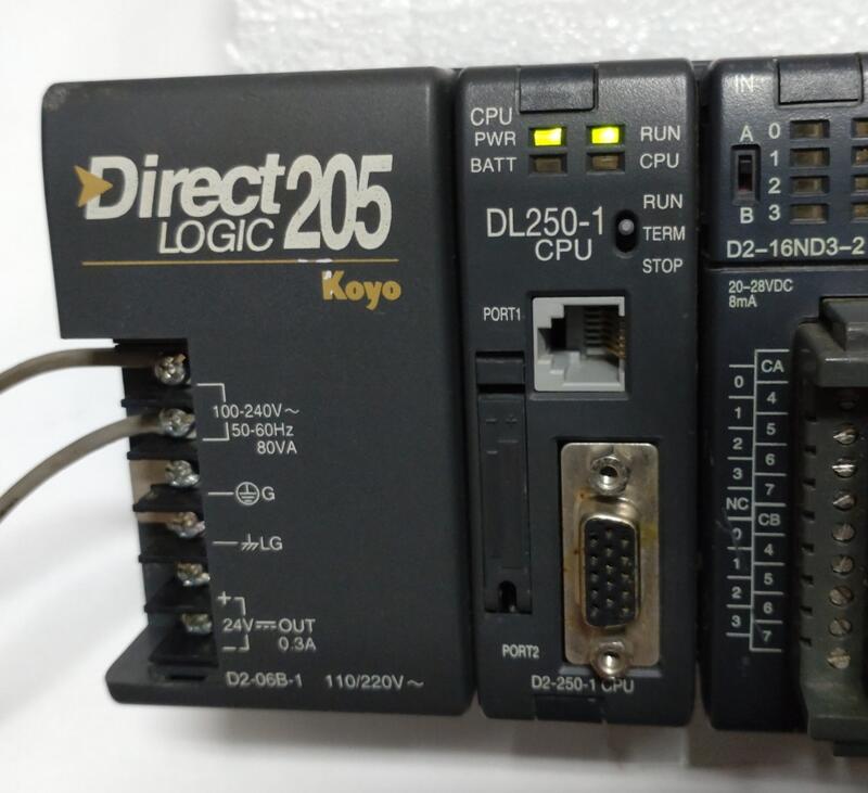 🌞二手現貨保固KOYO光洋DIRECT LOGIC 205 D2-06B-1 DL250-1 CPU D2-250-1 | 露天市集 | 全台 ...