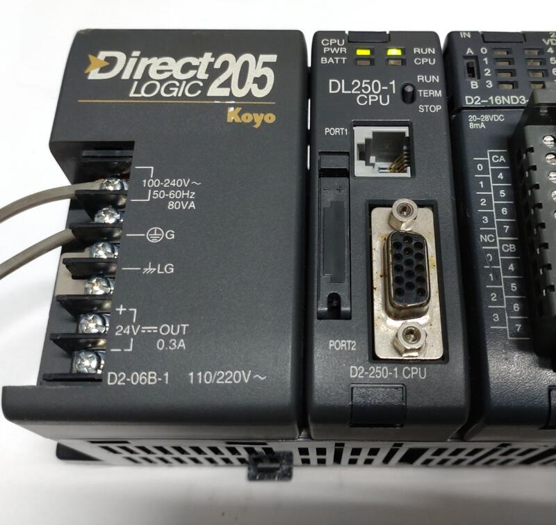 🌞二手現貨保固KOYO光洋DIRECT LOGIC 205 D2-06B-1 DL250-1 CPU D2-250-1 | 露天市集 | 全台 ...
