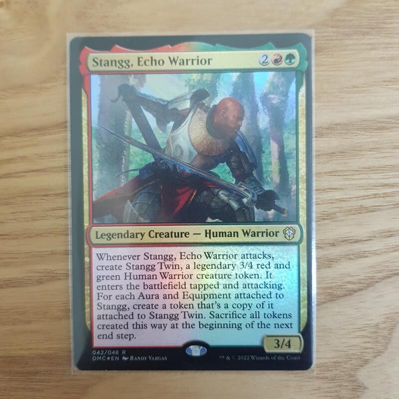 協槓-MTG-DMU 多明納里亞：眾志成城-Stangg, Echo Warrior-英-普圖 普圖閃 蝕刻閃 | 露天市集 | 全台最大的 ...