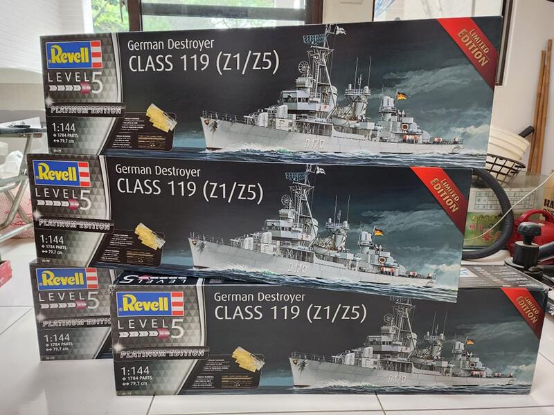 Revell 05179 German Destroyer Class 119 (Z1/Z5) 1/144 白金版 | 露天市集 | 全台最大 ...