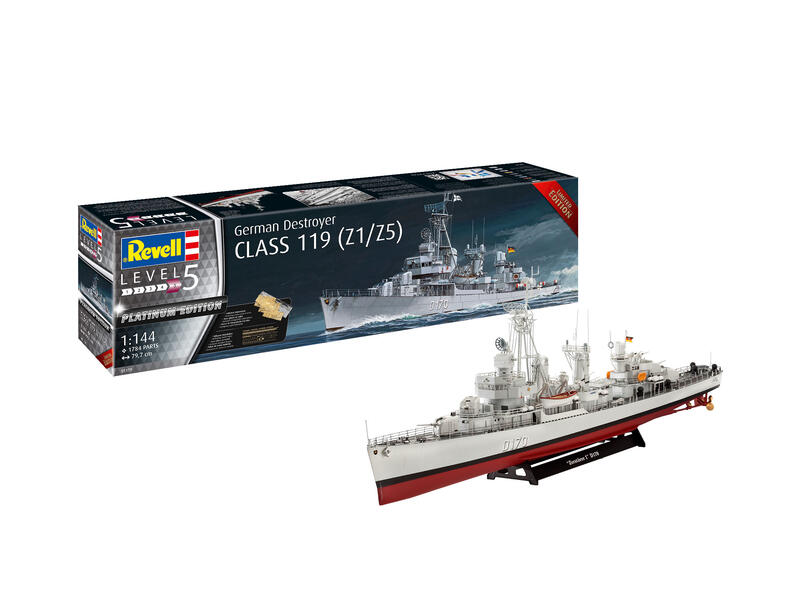 Revell 05179 German Destroyer Class 119 (Z1/Z5) 1/144 白金版 | 露天市集 | 全台最大 ...