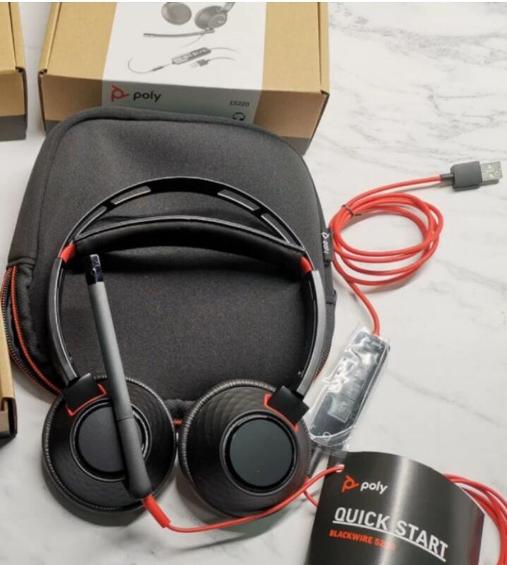 全新原廠原裝 2年保固壞換新 Poly Plantronics Blackwire C5220 USB+3.5耳機線耳機 | 露天市集 | 全 ...
