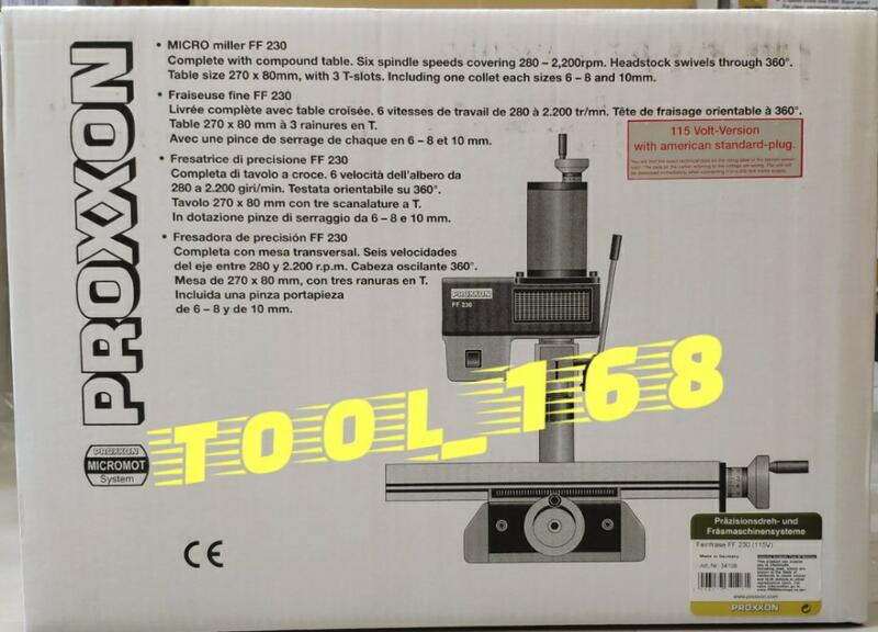 TOOL_168 德國 PROXXON 迷你魔 NO.34108 FF230鑽銑床 免運(現貨) | 露天市集 | 全台最大的網路購物市集