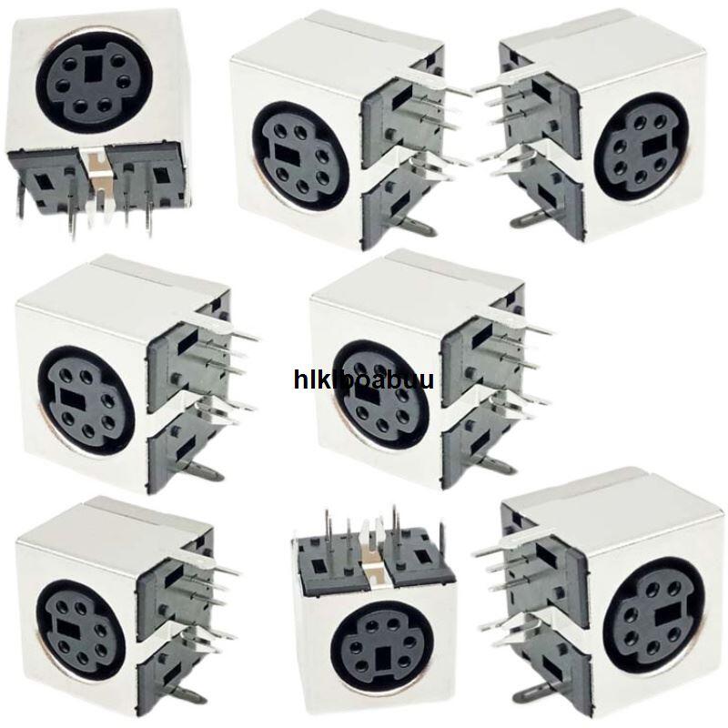 S端子6芯全包插座 mini-DIN 6P 小6芯座 MD6芯母頭PS2全塑/帶屏蔽 | 露天市集 | 全台最大的網路購物市集