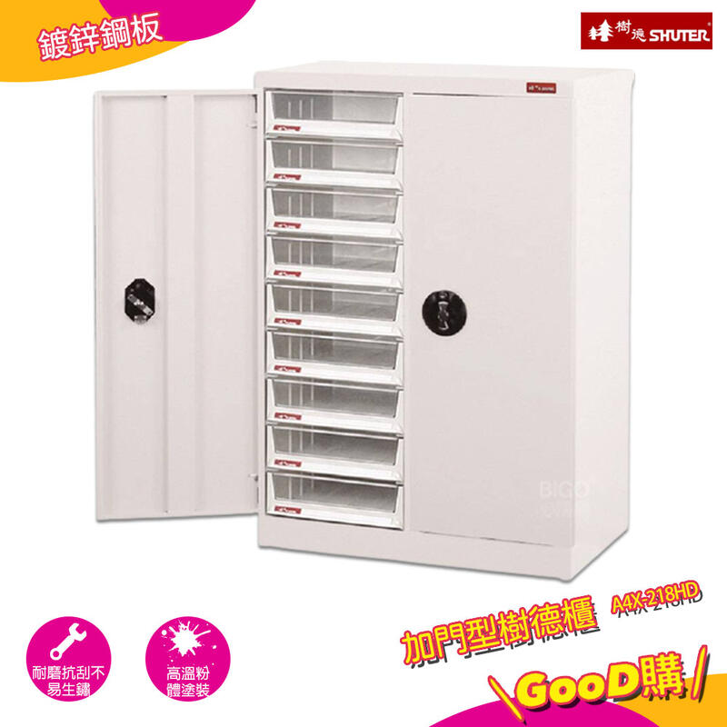 SHUTER樹德 A4X-218HD 加門型樹德櫃 OA辦公資料效率櫃 檔案櫃 密碼櫃 置物櫃 公文櫃 資料櫃 文件櫃 | 露天市集 | 全台最大的網路購物市集