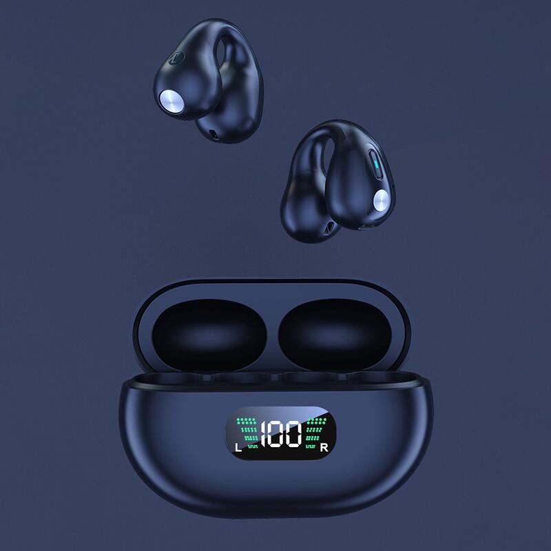 免運 niye Q80 複製索尼 Ambie 耳機聲音耳罩耳骨傳導耳環帶 LED 無線藍牙耳機耳廓耳機 TWS | 露天市集 | 全台最大的 ...